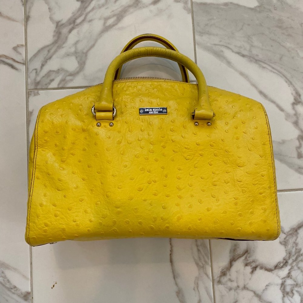 Rare Kate Spade Head In The Sand Melinda Yellow Ostri… - Gem